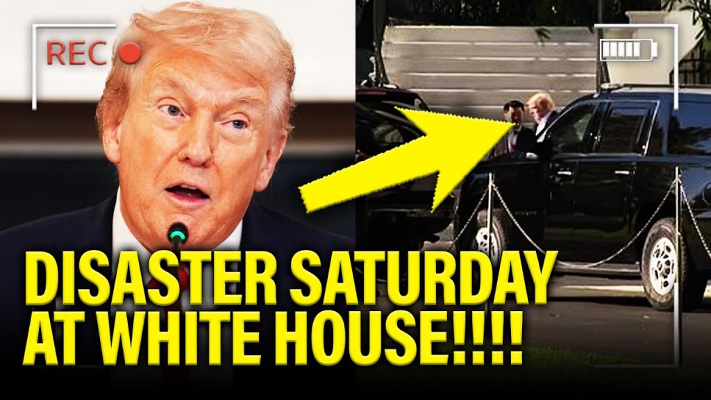 Trump has DISASTER SATURDAY as he RUSHES OUT of WHITE HOUSE ...