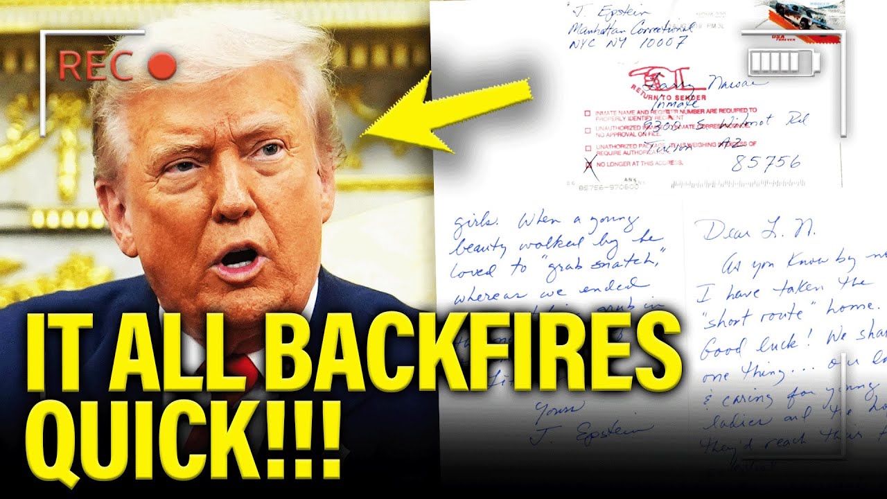 Trump Claim of FAKE LETTER from Epstein INSTANTLY BACKFIRES ...