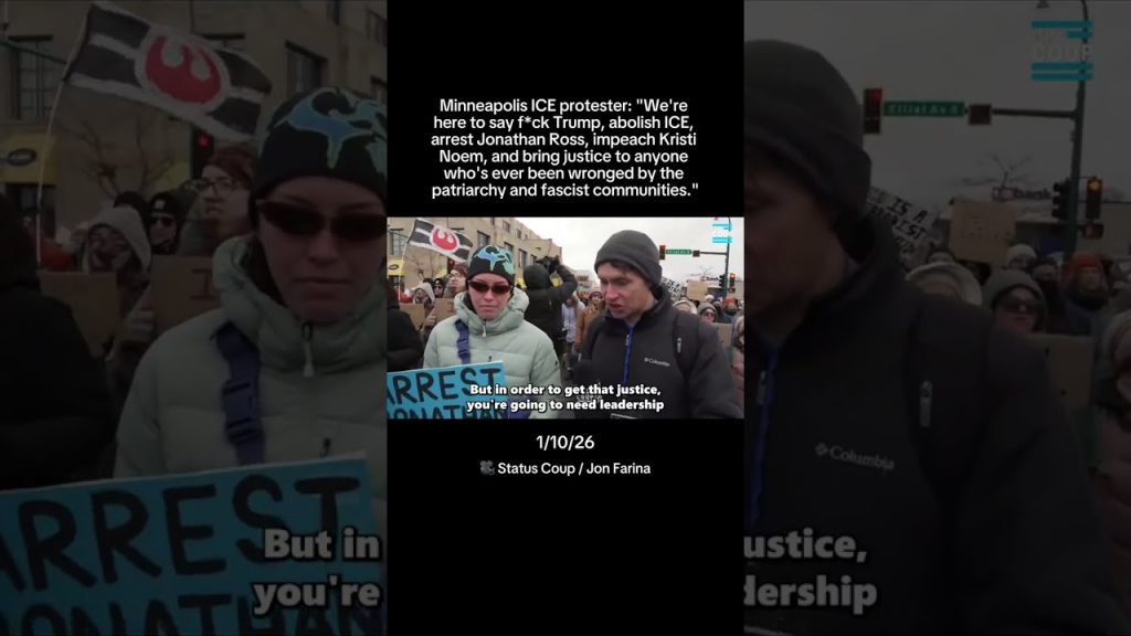 Minneapolis ICE Protester: F*ck Trump, abolish ICE, arrest Jonathan ...